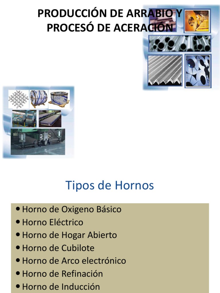 Producción de Arrabio y Aceración | PDF | Arrabio | Fundición