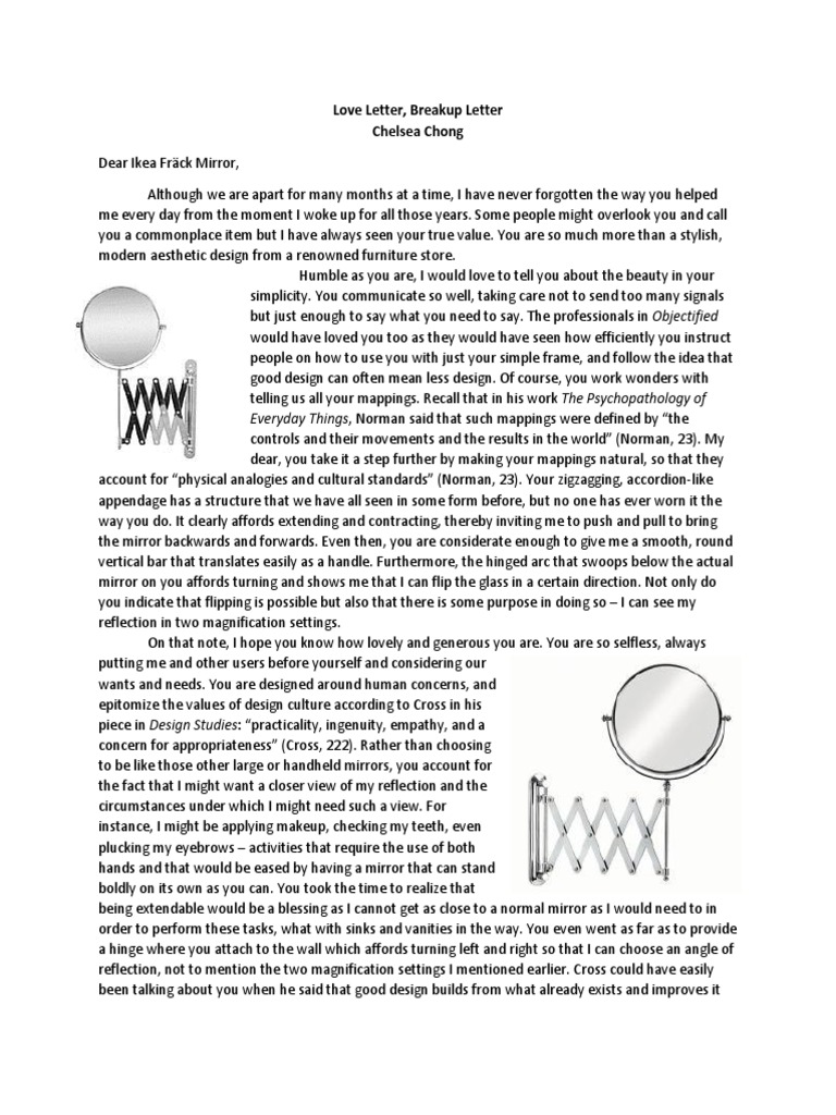 Love Letter Breakup Letter Revised | PDF | Mirror | Computing And ...