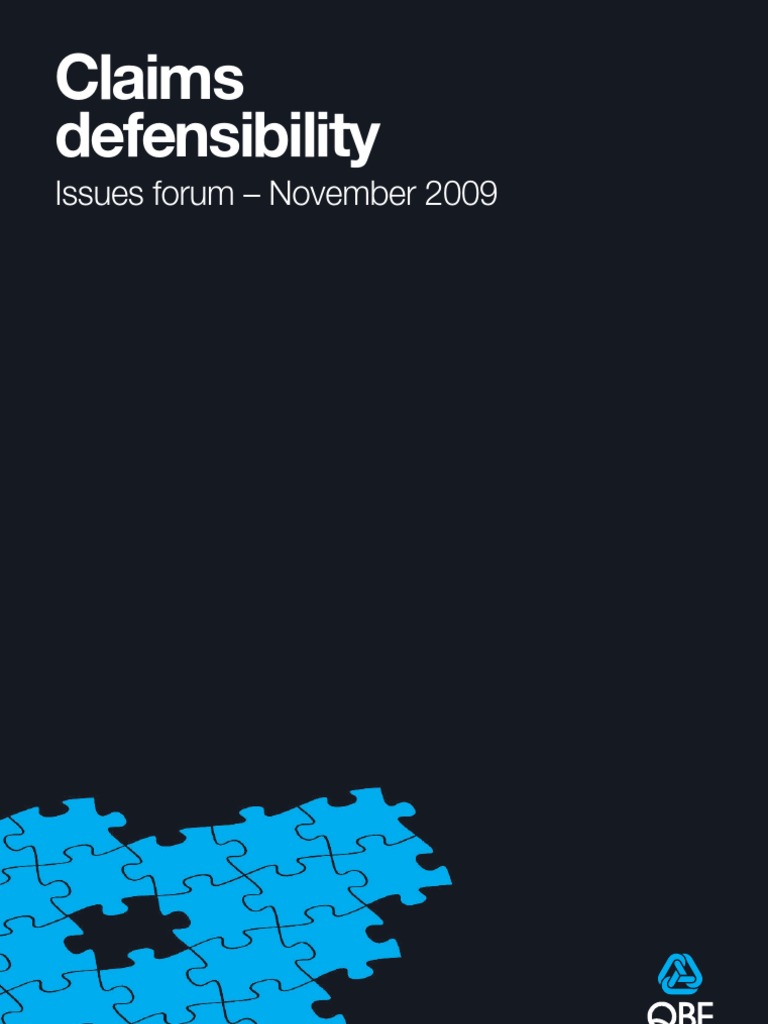 Claims Defensibility | PDF | Insurance | Risk Management