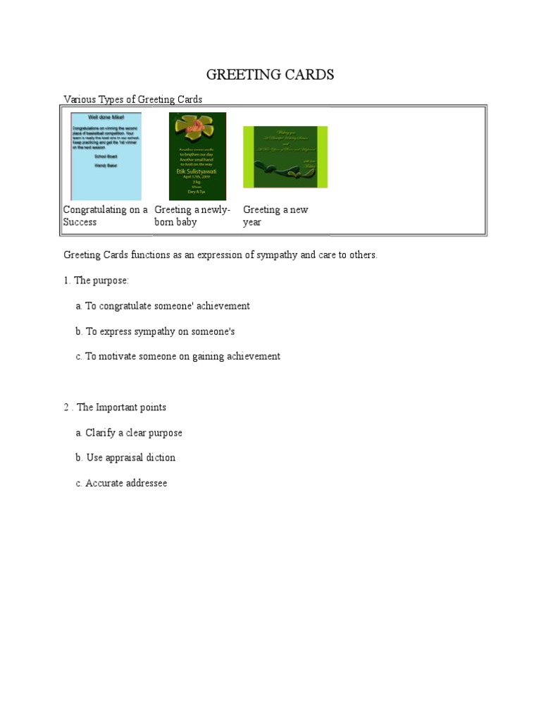 Greeting Card | PDF