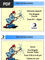 Basic Fire Fighting Training | PDF | Fires | Firefighting