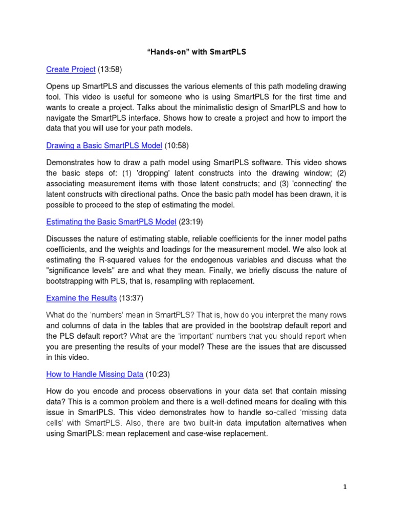 SmartPLS Path Modeling Guide | PDF | Bootstrapping (Statistics ...