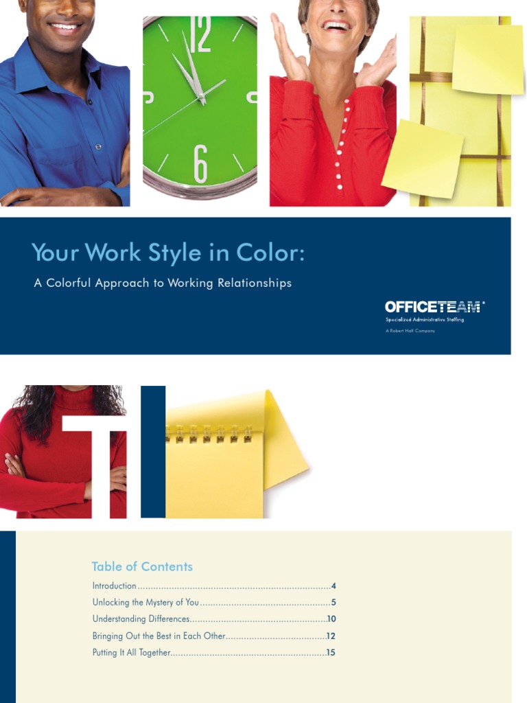 Your Work Style in Color | PDF | Survey Methodology | Color