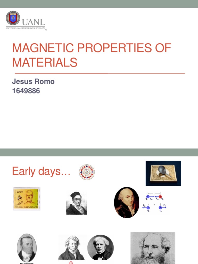 Magnetic Properties of Materials | PDF | Ferromagnetism | Magnetic Field