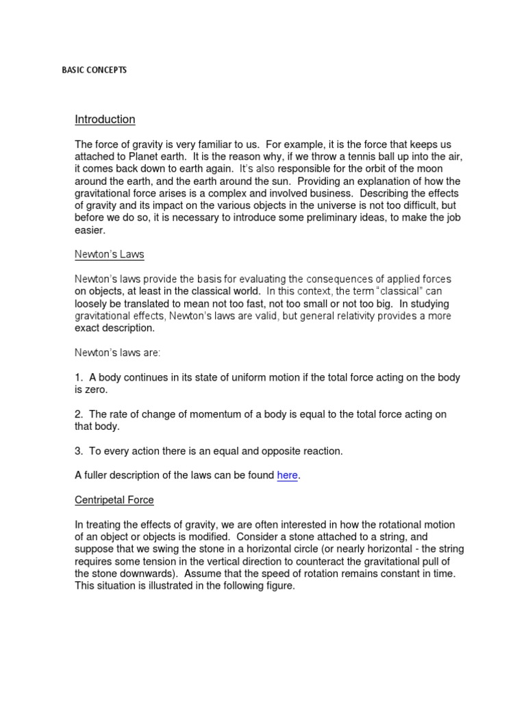 Basic Concepts | PDF | Rotation Around A Fixed Axis | Angular Momentum