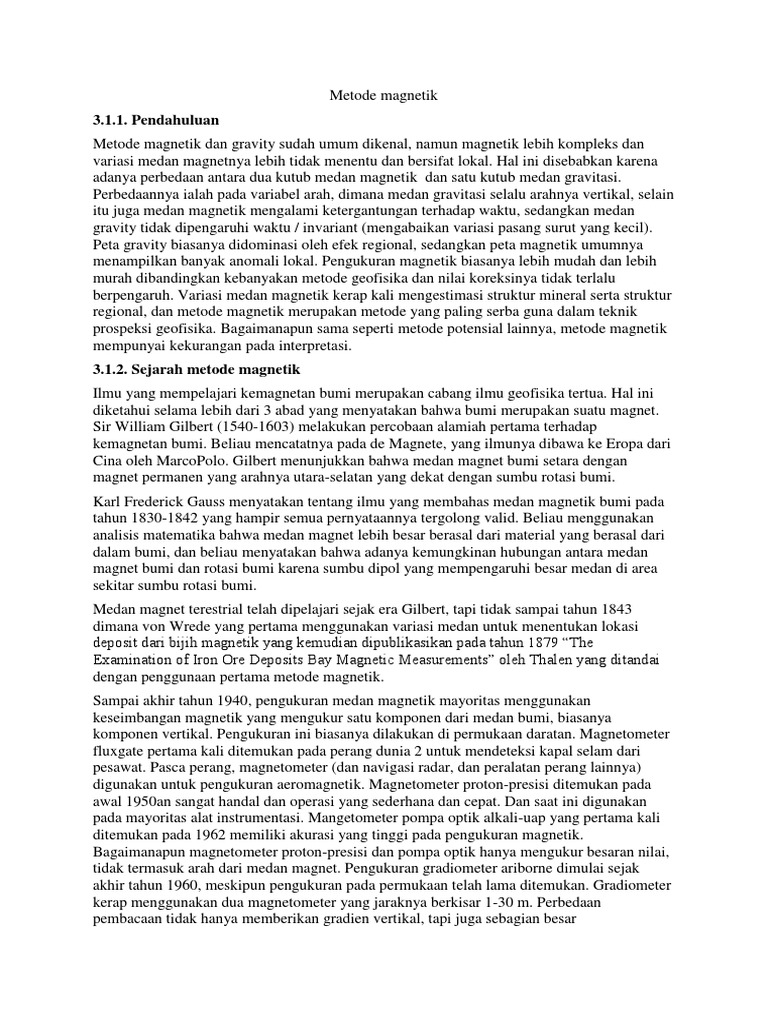 Metode Magnetik PDF | PDF | Sains & Matematika