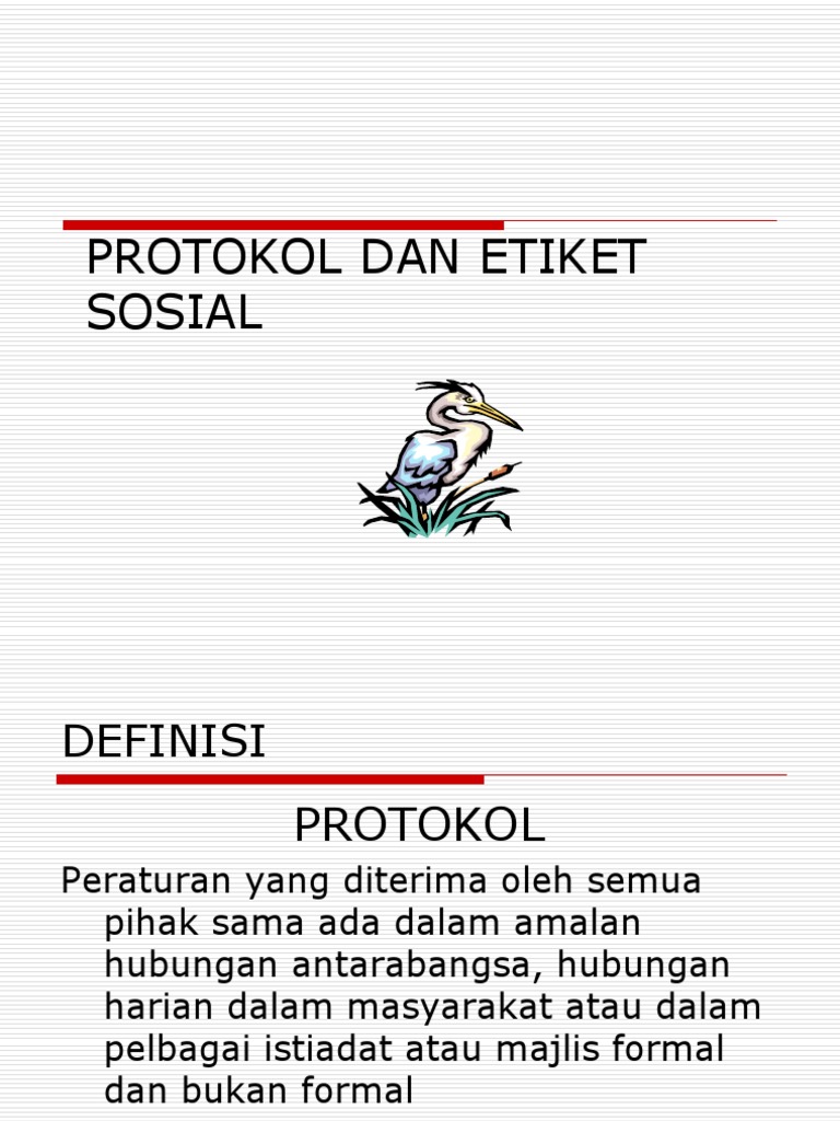 Protokol Dan Etiket Sosial | PDF