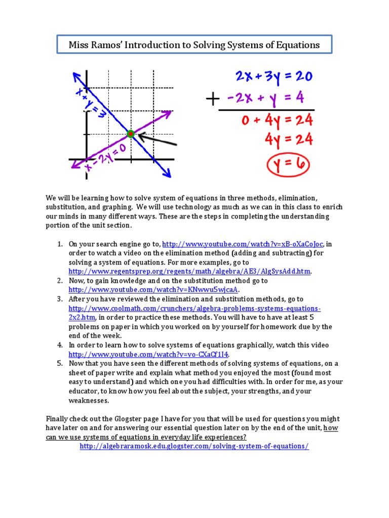 Learn to Solve Systems of Equations | PDF