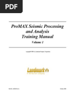 ProMAX-SeisSpace Tutorial 2011 Vol1 | PDF | Menu (Computing) | Tab (Gui)