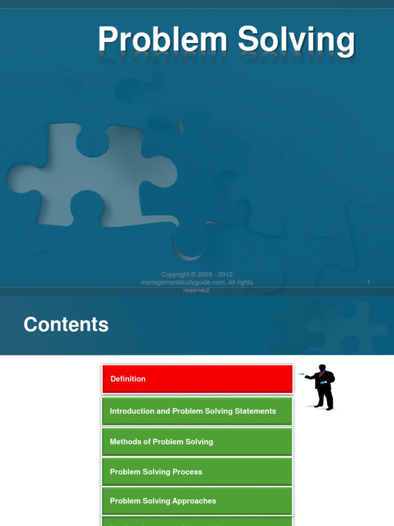 Problem Solving | PDF | Brainstorming | Swot Analysis