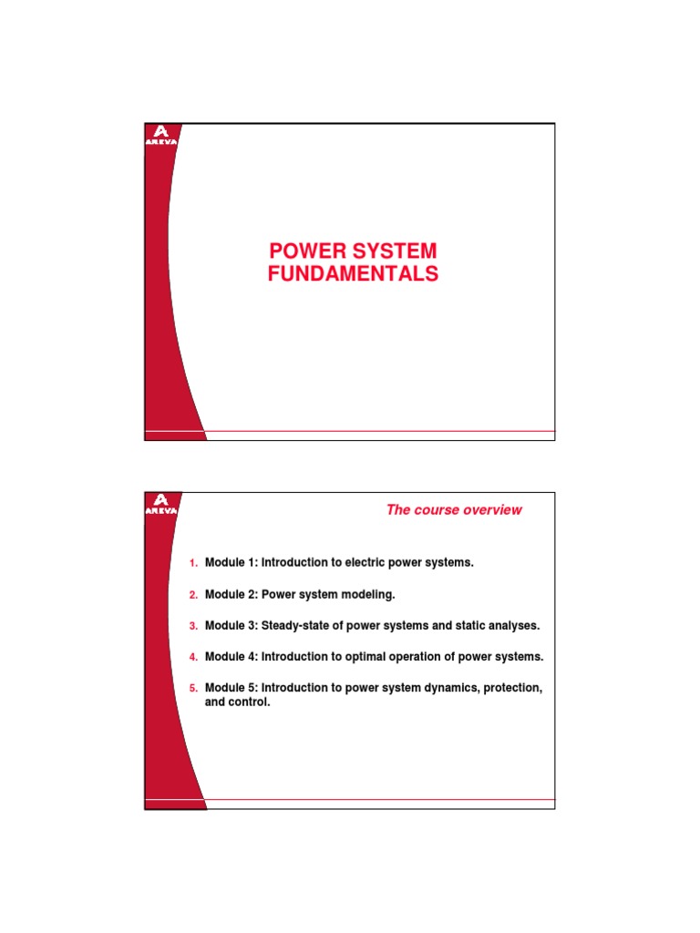 Power System Fundamentals: The Course Overview | PDF | Technology ...