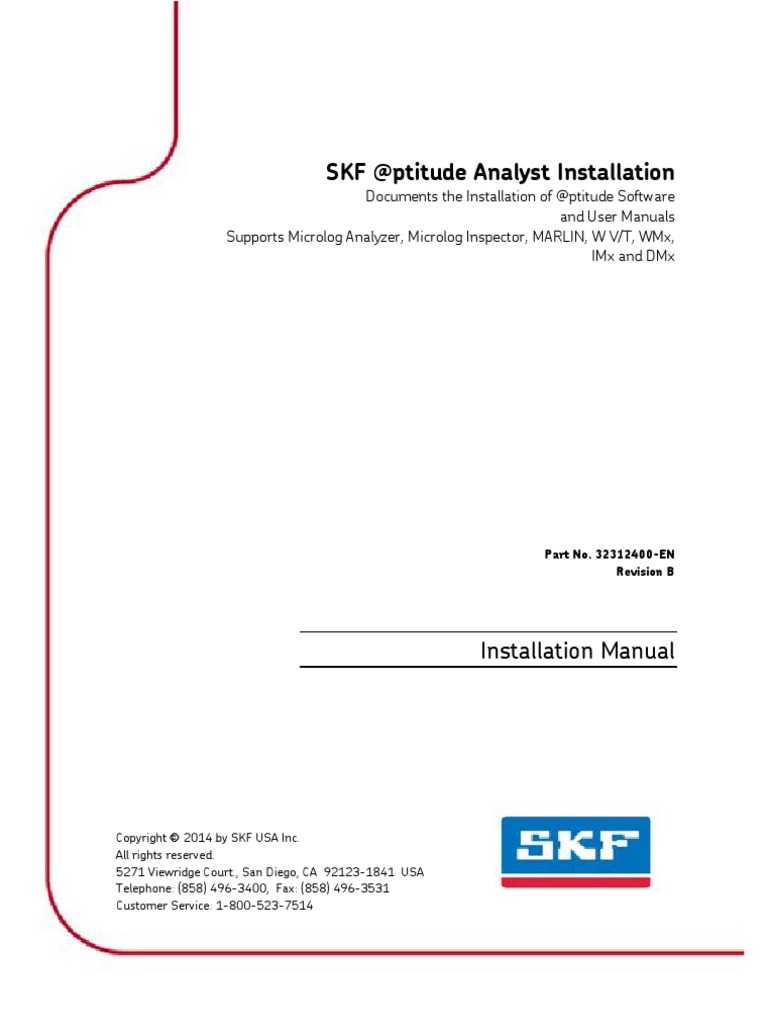 SKF @ptitude Analyst Installation Manual - English | PDF | License ...