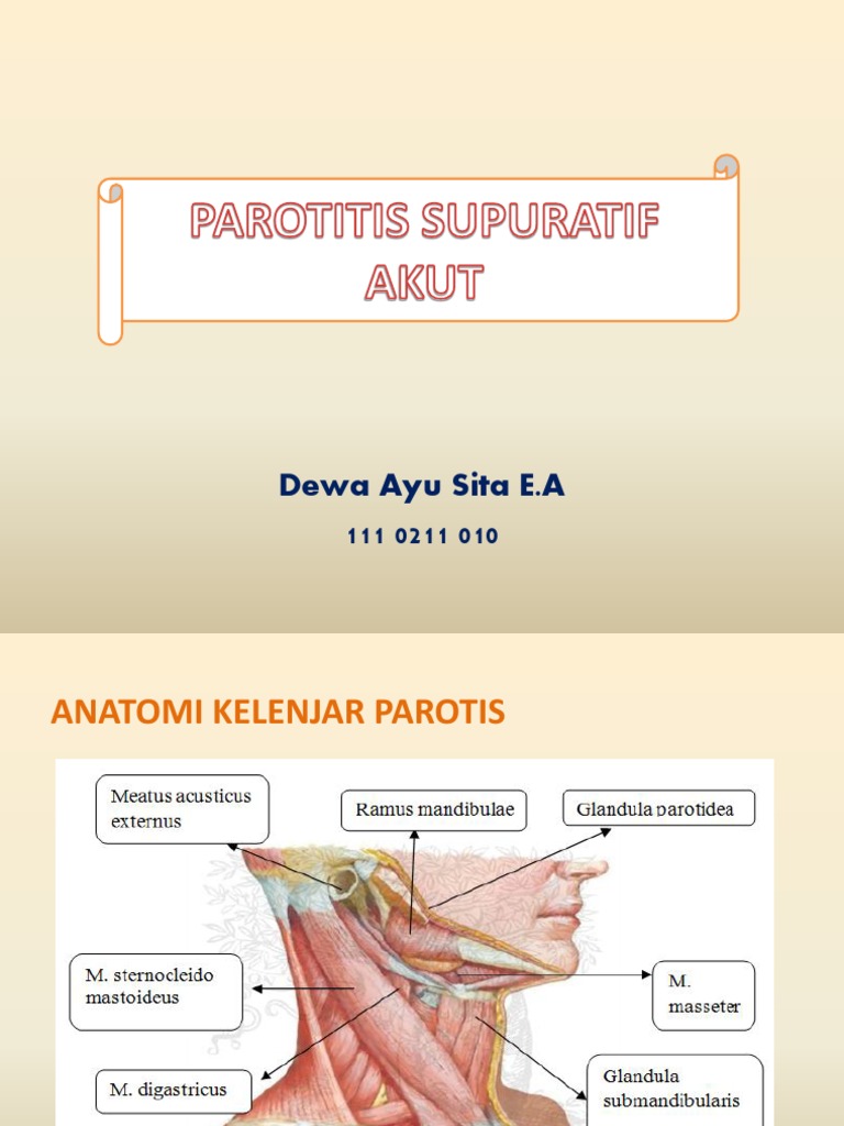 Parotitis Supuratif Akut | PDF | Sains & Matematika