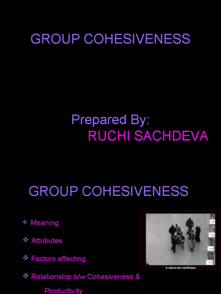 Group Cohesiveness