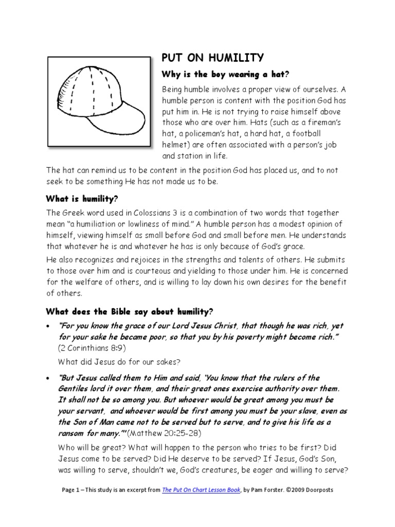 Humility Bible Study | PDF | Humility | Gospel Of Matthew