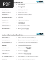 14 IWCF Formula Sheet - Well Intervention - English API | PDF