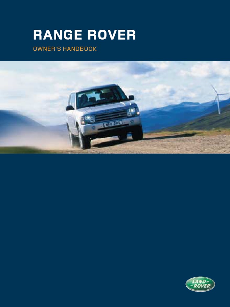 Range Rover Owners Handbook (2004) | PDF | Airbag | Seat Belt