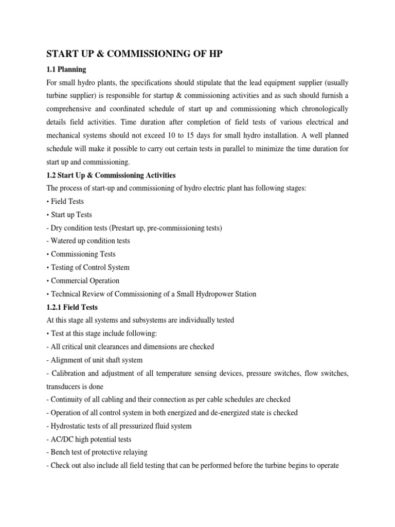Testing And Commissioning Pdf Electric Generator Switch