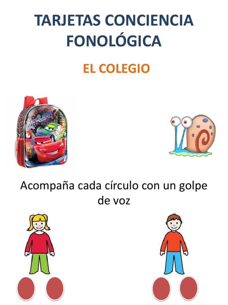 Tarjetas Conciencia Fonológica | PDF