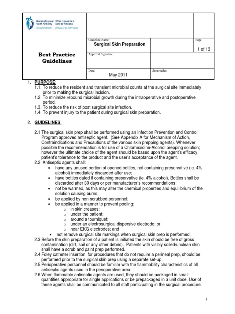 Skin Prep | Surgery | Thorax