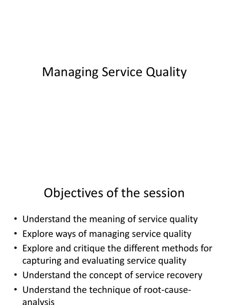Managing Service Quality Effectively | PDF | Perception | Emergence