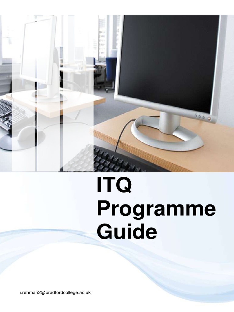 Student ITQ Programme Guide | PDF | Occupational Safety And Health | Educational Assessment