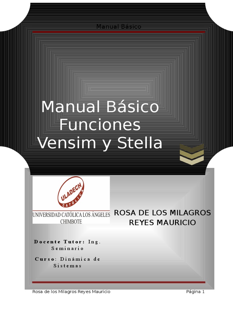 [TITLE] "Understanding Functions in Vensim: A Tutorial on Random, Pulse, If-Then-Else, Step ...