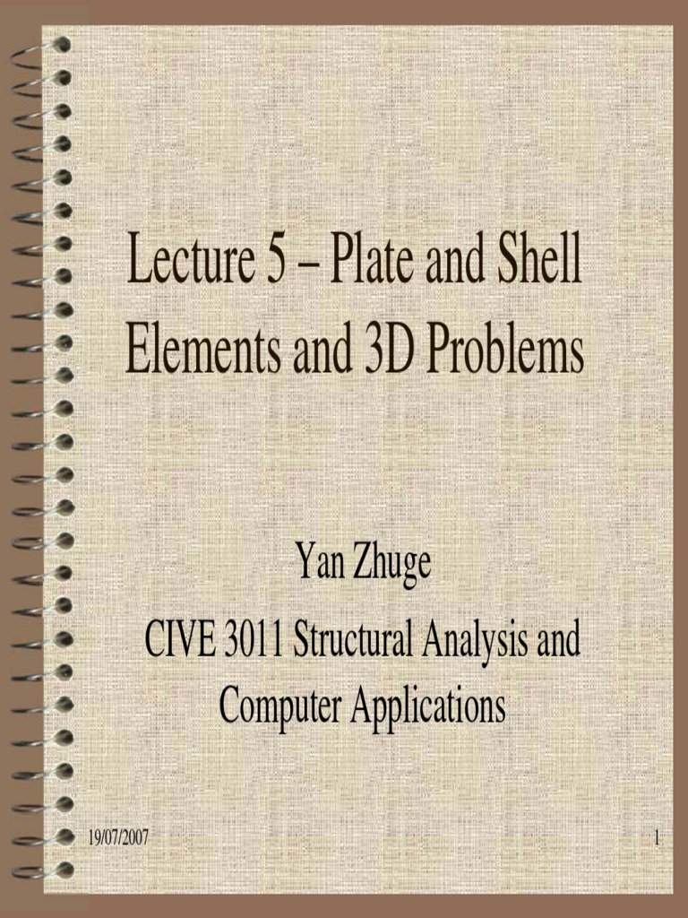 Bending of Plates and Shells | PDF | Bending | Stress (Mechanics)
