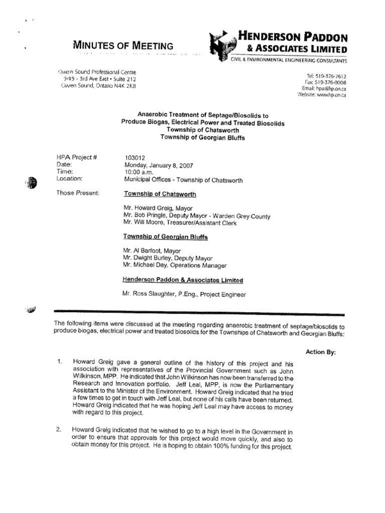 Joint Meeting Jan 8, 2007 With Action Plan For Funding | PDF ...