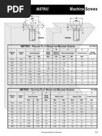 Torx Dimensions for Machine Screws | PDF | Screw | Crafts