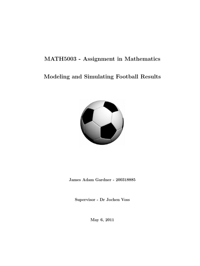 Football Math PDF | PDF | Poisson Distribution | Teaching Mathematics