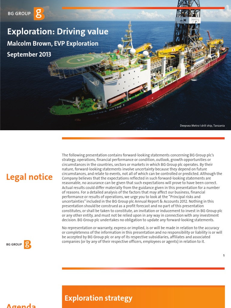 Exploration: Driving Value: Malcolm Brown, EVP Exploration September ...