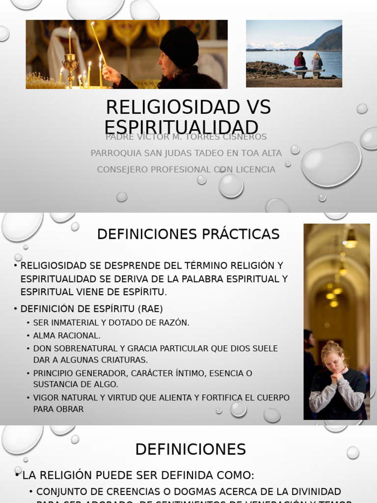Religiosidad y Espiritualidad: Definiciones | PDF | Espiritualidad | Alma