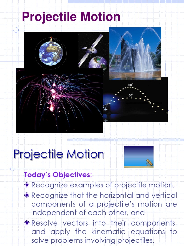 Projectile Motion | PDF | Projectiles | Mass