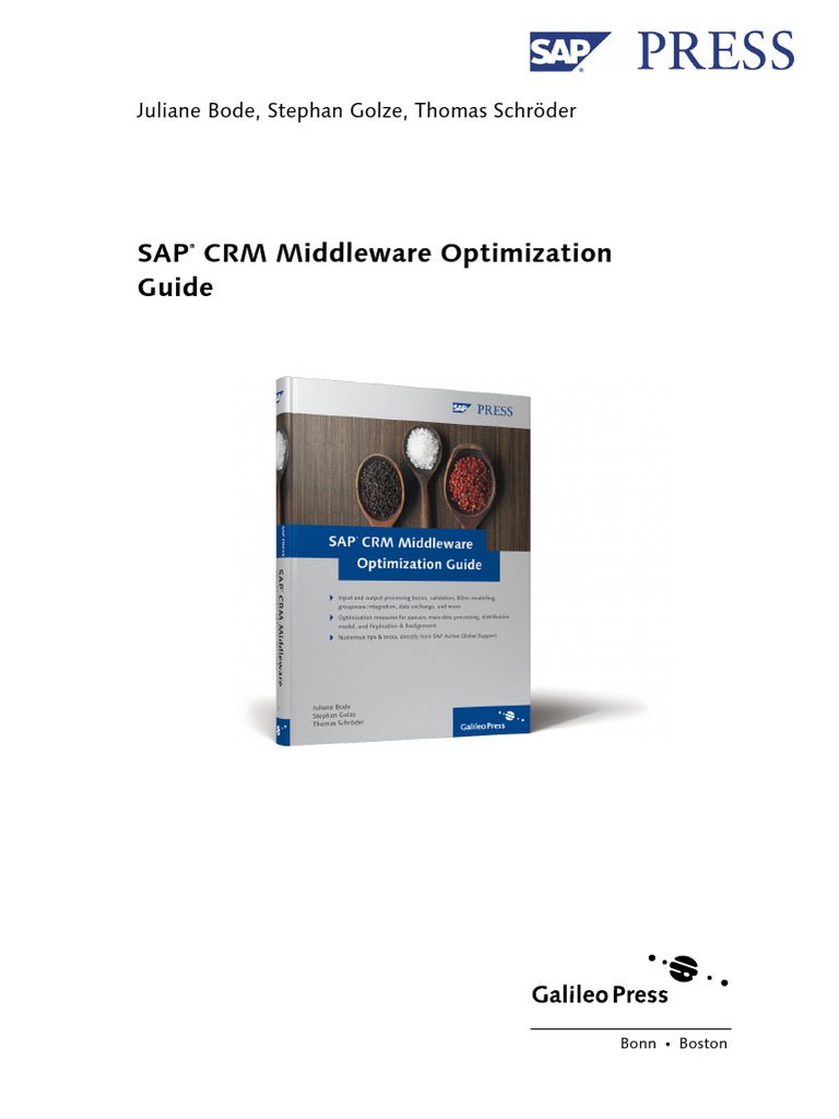 Crm Middleware Sap Press Sample Chapter Pdf Scheduling Computing Server Computing