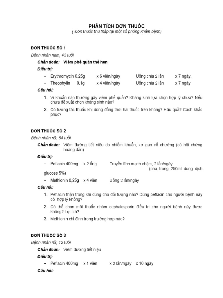 (123doc - VN) - PHAN TICH DON THUOC | PDF