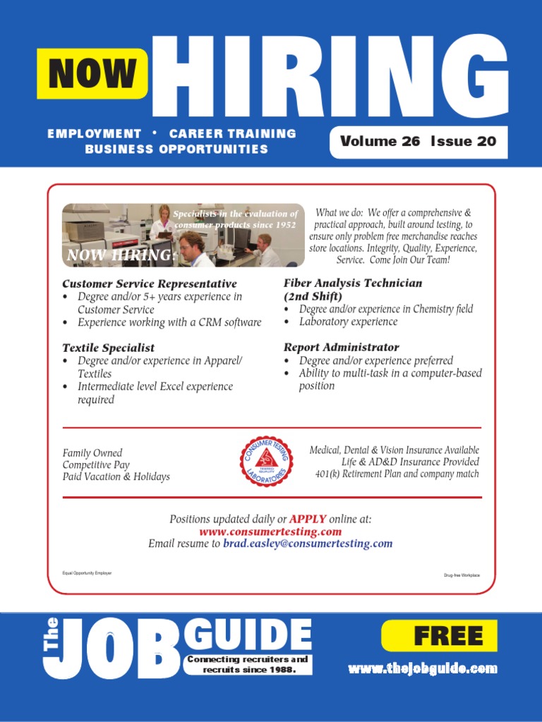 The Job Guide Volume 26 Issue 20 | PDF | Arkansas | Employment