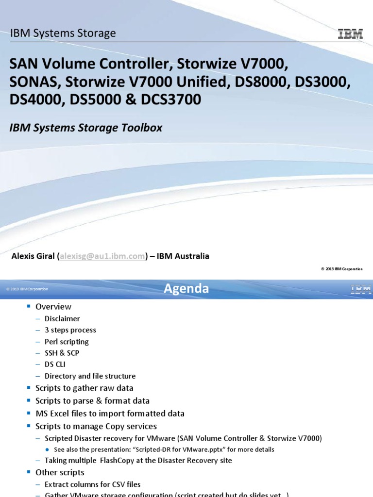 IBM Systems Storage Toolbox V4 | PDF | Command Line Interface | Scripting Language