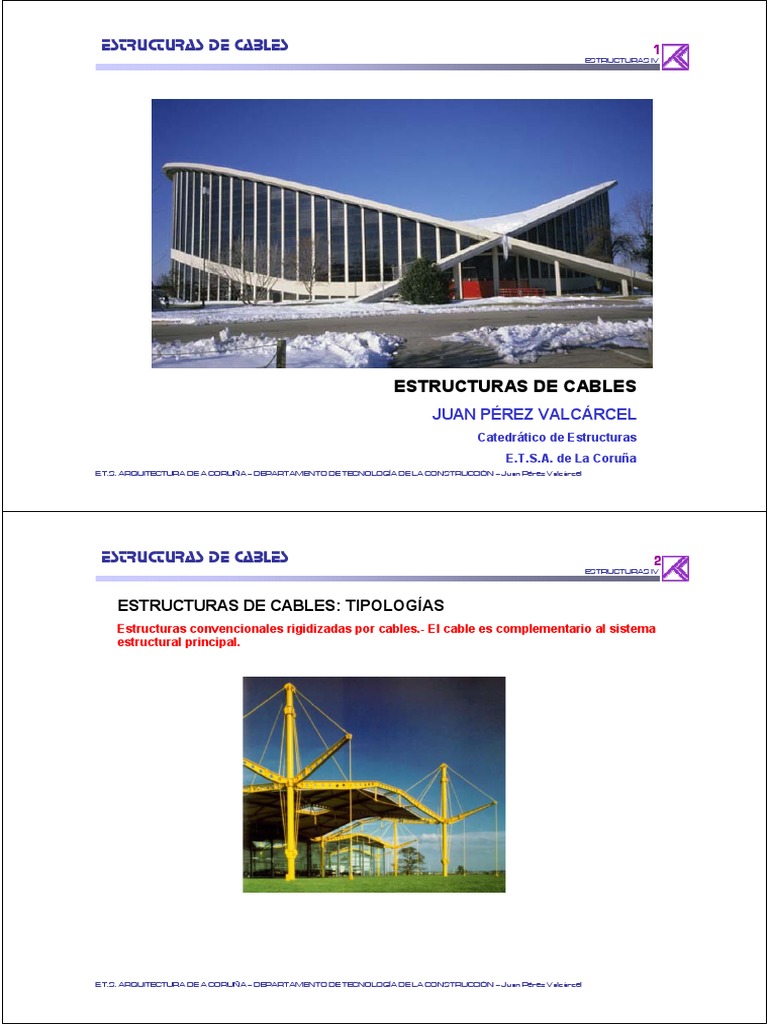 6 Estructuras de Cables PDF | PDF