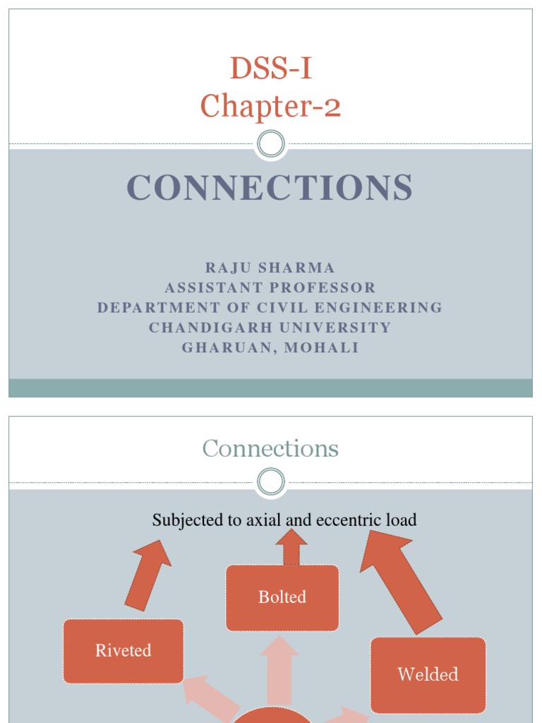Connections of Steel Member by Rivet and Bolt | PDF | Rivet | Screw