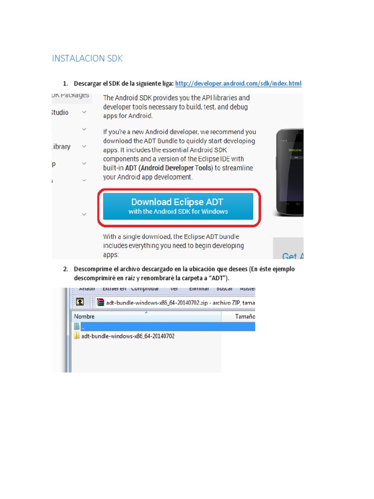 Instalacion SDK PDF | PDF