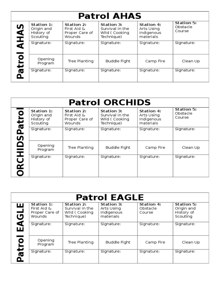 aCTIVITY CARD Station of BSP | PDF