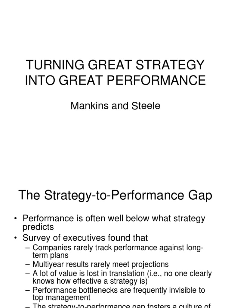 Strat Perf | PDF | Business