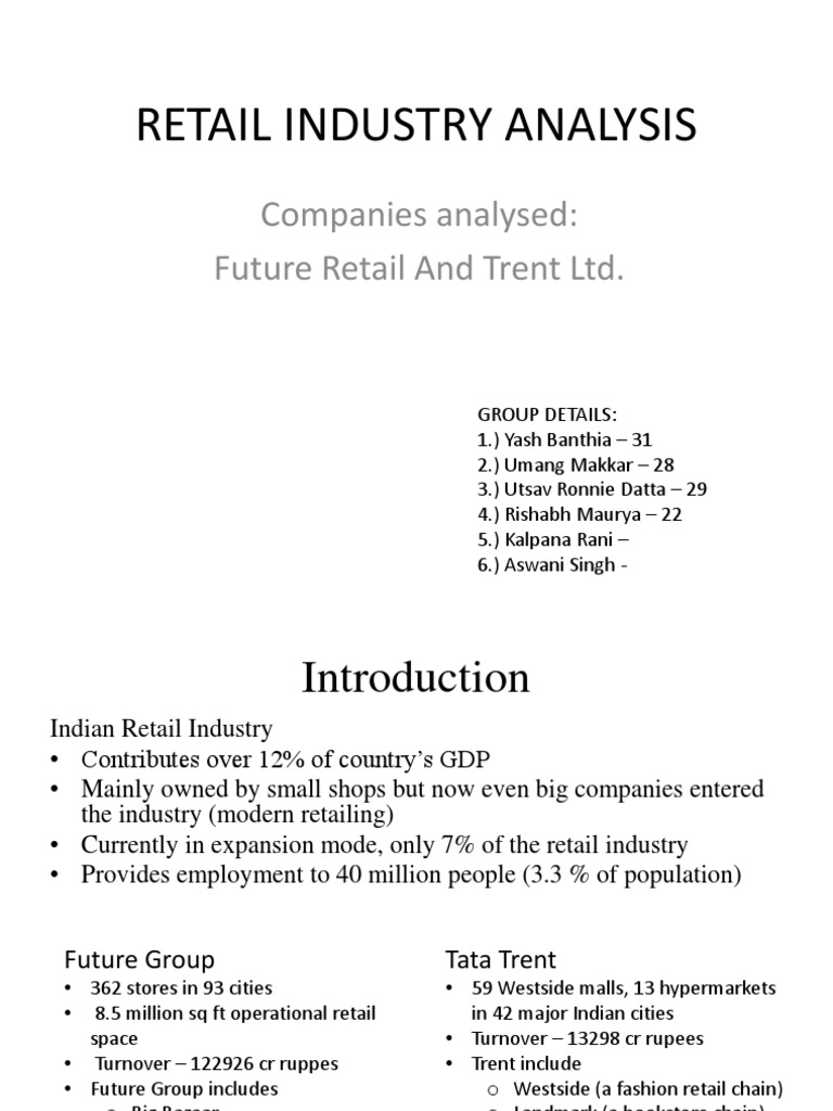 Retail Industry Financial Analysis | PDF | Investing | Corporations