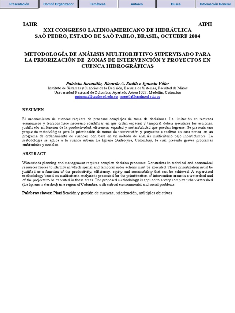 Metodologia de Analisis Multiobjetivo PDF | PDF | Toma de decisiones | Planificación