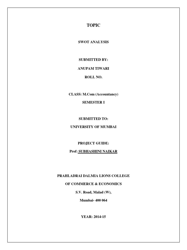 Mcom Project Pdf Mergers And Acquisitions Academia