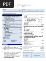 Subjective Global Nutrition Assessment Form (SGNA) | PDF | Malnutrition ...