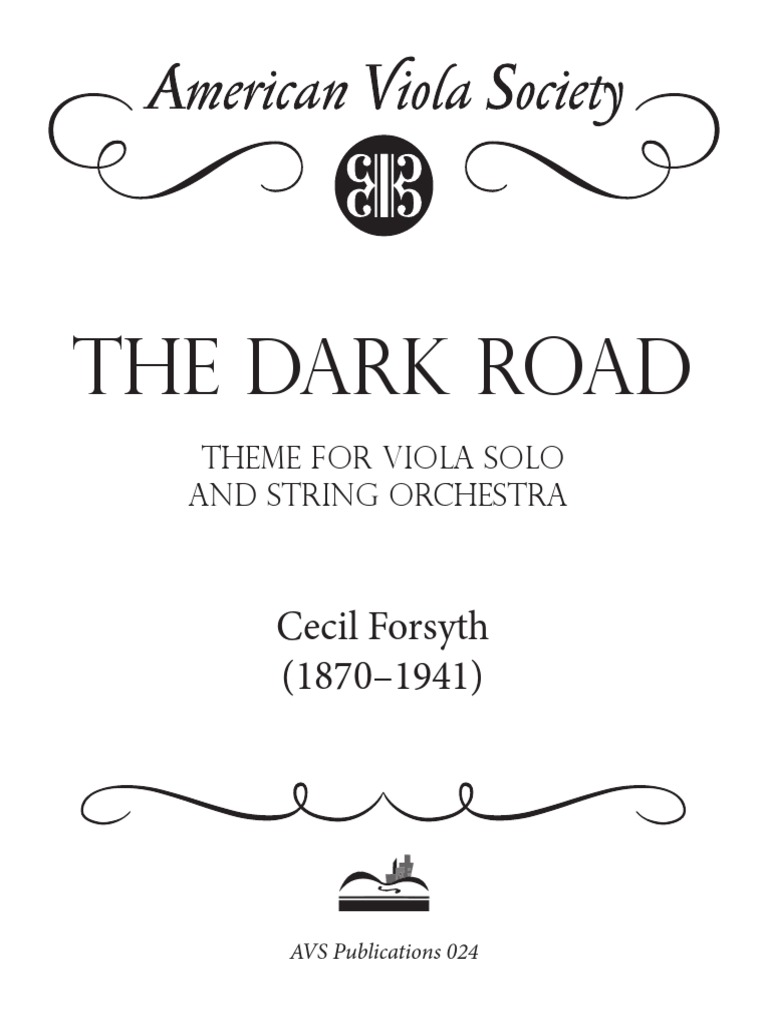 Forsyth Dark Road | PDF | Viola | Concerto
