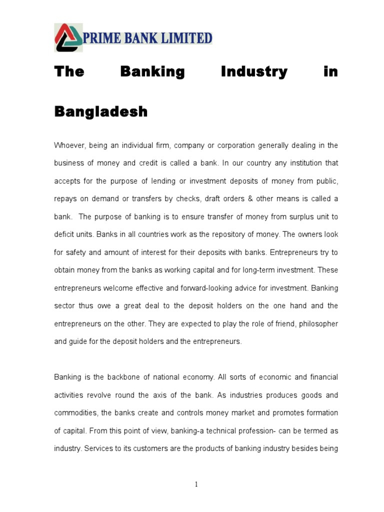 Prime Bank Project Report | PDF | Interest Rates | Banks