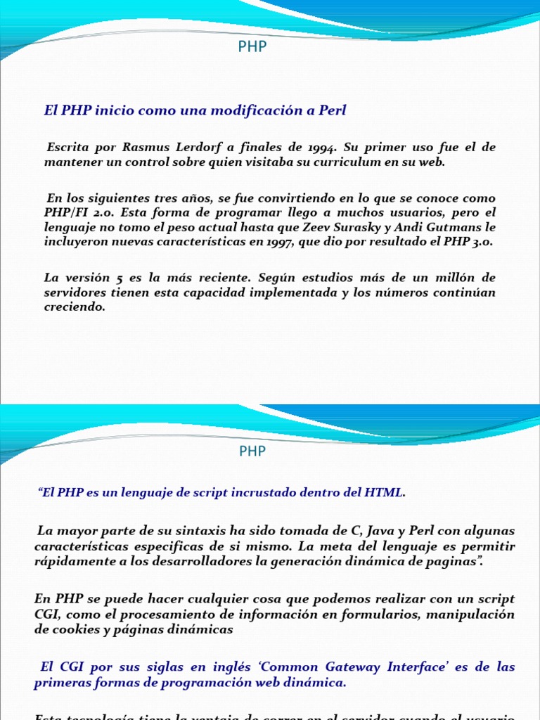 Curso PHP | PDF | Php | Mi sql